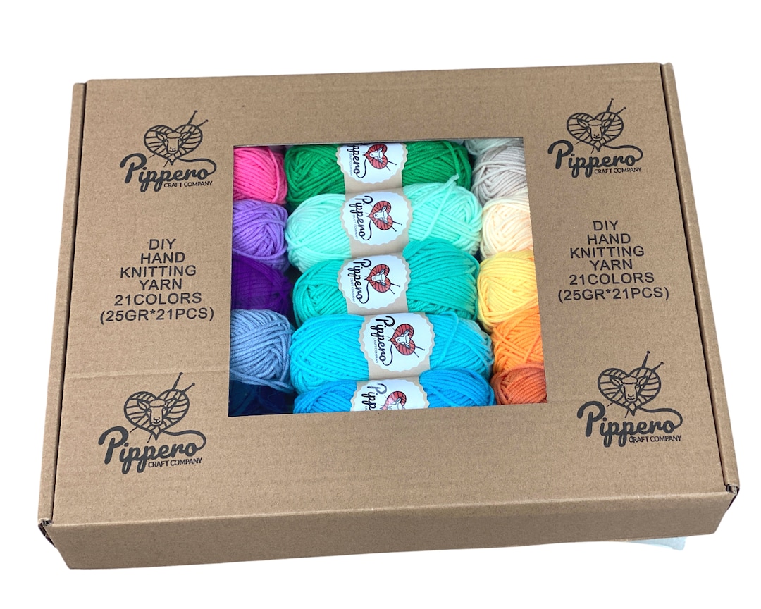 Rainbow Mini Skein Set, Gift for Her, Gift for Mom, Amigurumi Acrylic ...