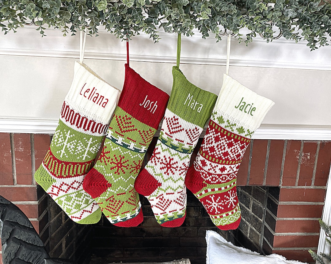 Custom Christmas Stocking Personalized Embroidered Stocking - Etsy