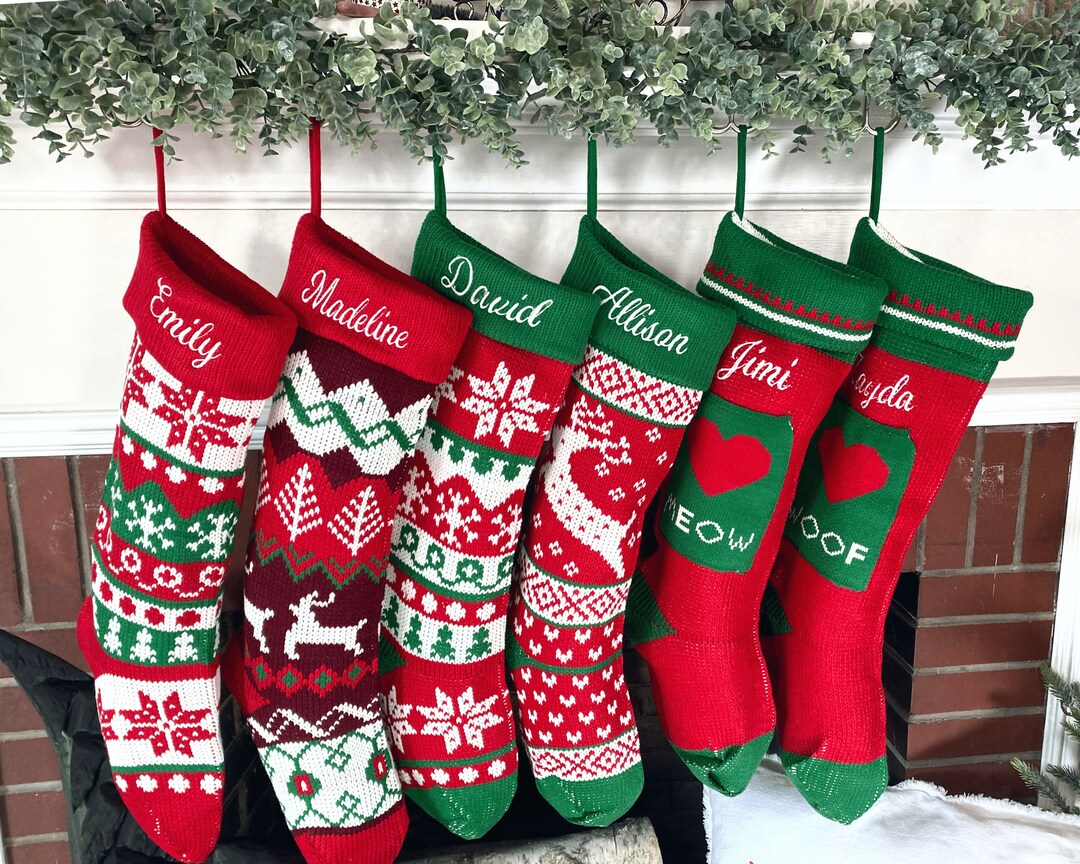 Extra Large Personalized Stocking Long Custom Stocking - Etsy