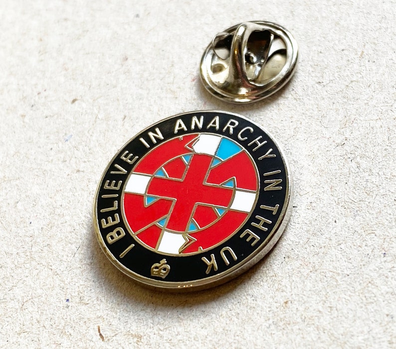CRASS Anarchist Punk Metal and Enamel PIN BADGE I Believe in Anarchy in ...