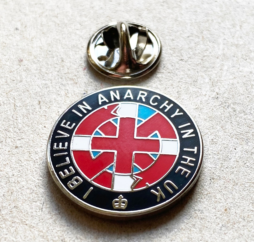 CRASS Anarchist Punk Metal and Enamel PIN BADGE I Believe in Anarchy in ...