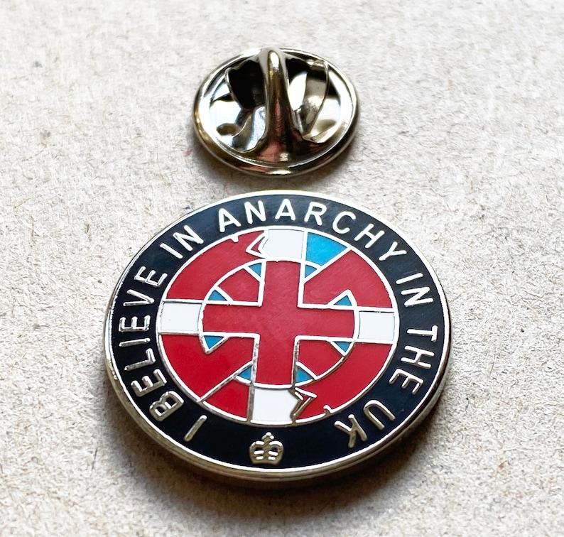 CRASS Anarchist Punk Metal and Enamel PIN BADGE I Believe in Anarchy in ...
