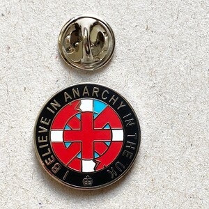 CRASS Anarchist Punk Metal and Enamel PIN BADGE I Believe in Anarchy in ...