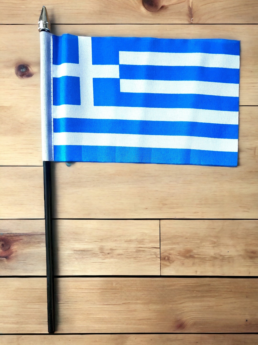 GREECE Small Hand FLAG 15cm X 10cm With 25cm Pole Greek Flags - Etsy