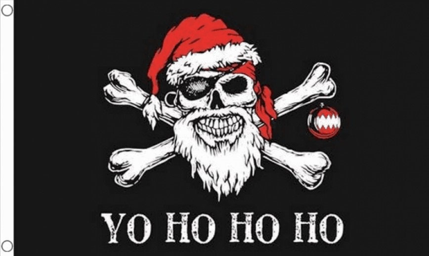 CHRISTMAS PIRATE Yo Ho Ho FLAG 5X3 Feet 150cm X 90cm - Etsy