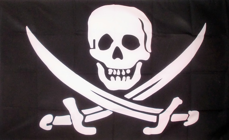 CALICO JACK RACKHAM Pirate Flag 5X3 Feet (150cm X 90cm) - Etsy