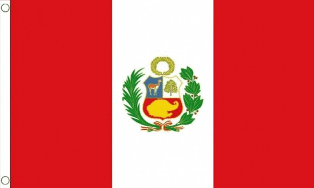 PERU With Crest FLAG 5X3 FEET (150cm X 90cm) - Etsy