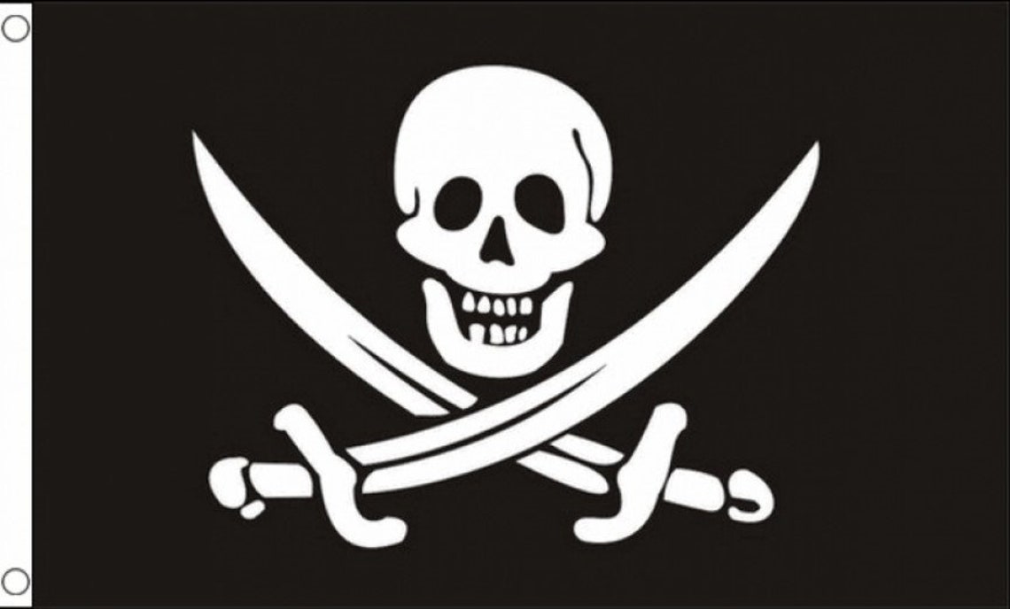 CALICO JACK RACKHAM Pirate Flag 5X3 Feet (150cm X 90cm) - Etsy