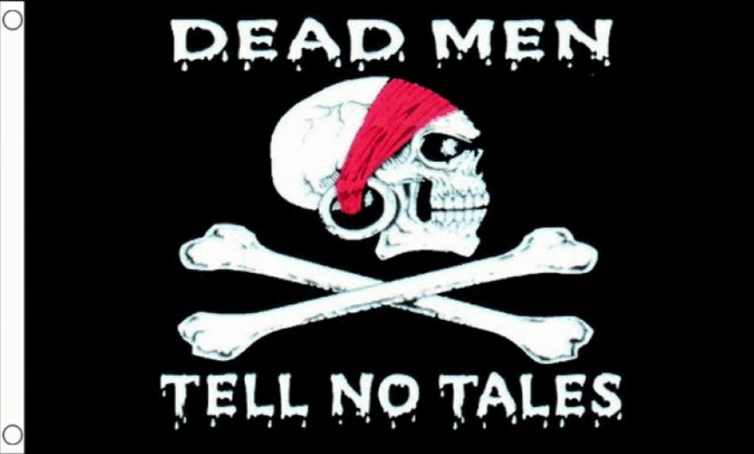 DEAD MEN Tell No Tales PIRATE Flag 5x3 Feet (150cm X 90cm) - Etsy