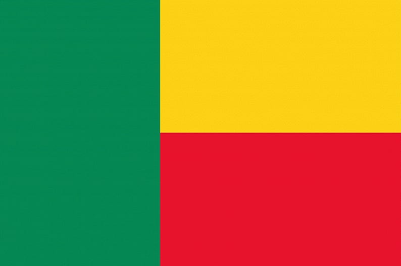 BENIN FLAG 5X3 FEET (150cm X 90cm) - Etsy