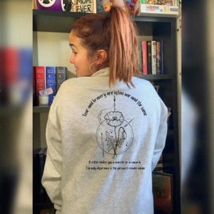 Licensed FBAA 1/4 Zip Sweatshirt, From Blood and Ash We Will Rise ...