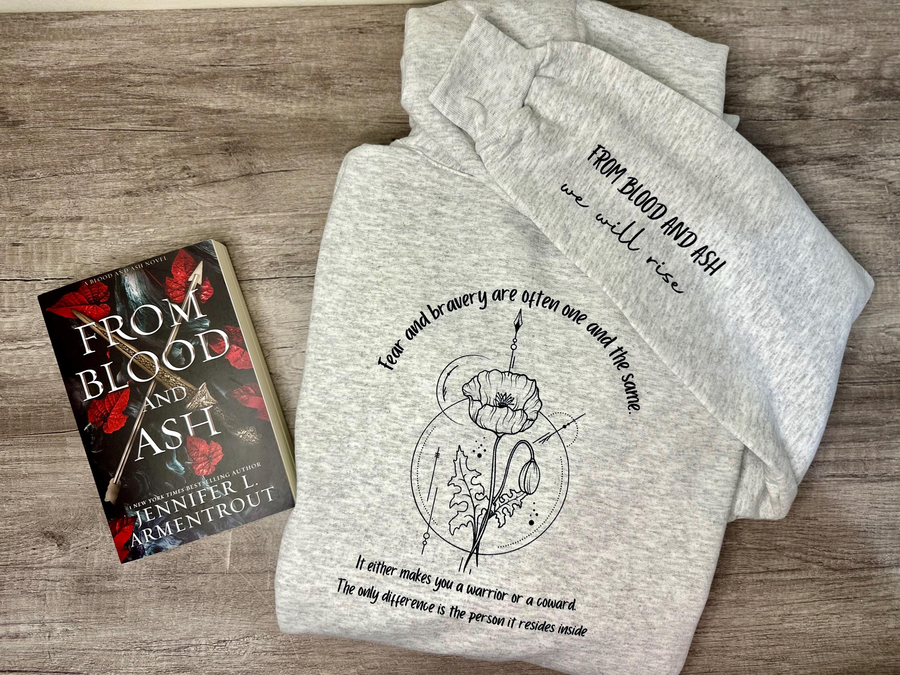 Licensed FBAA 1/4 Zip Sweatshirt, From Blood and Ash We Will Rise ...