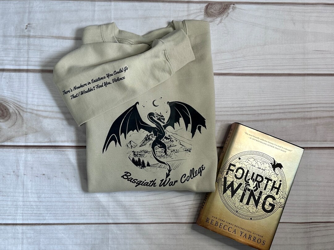 Fourth Wing Sweatshirt, Nowhere,basgiath War College, Dragon Rider ...