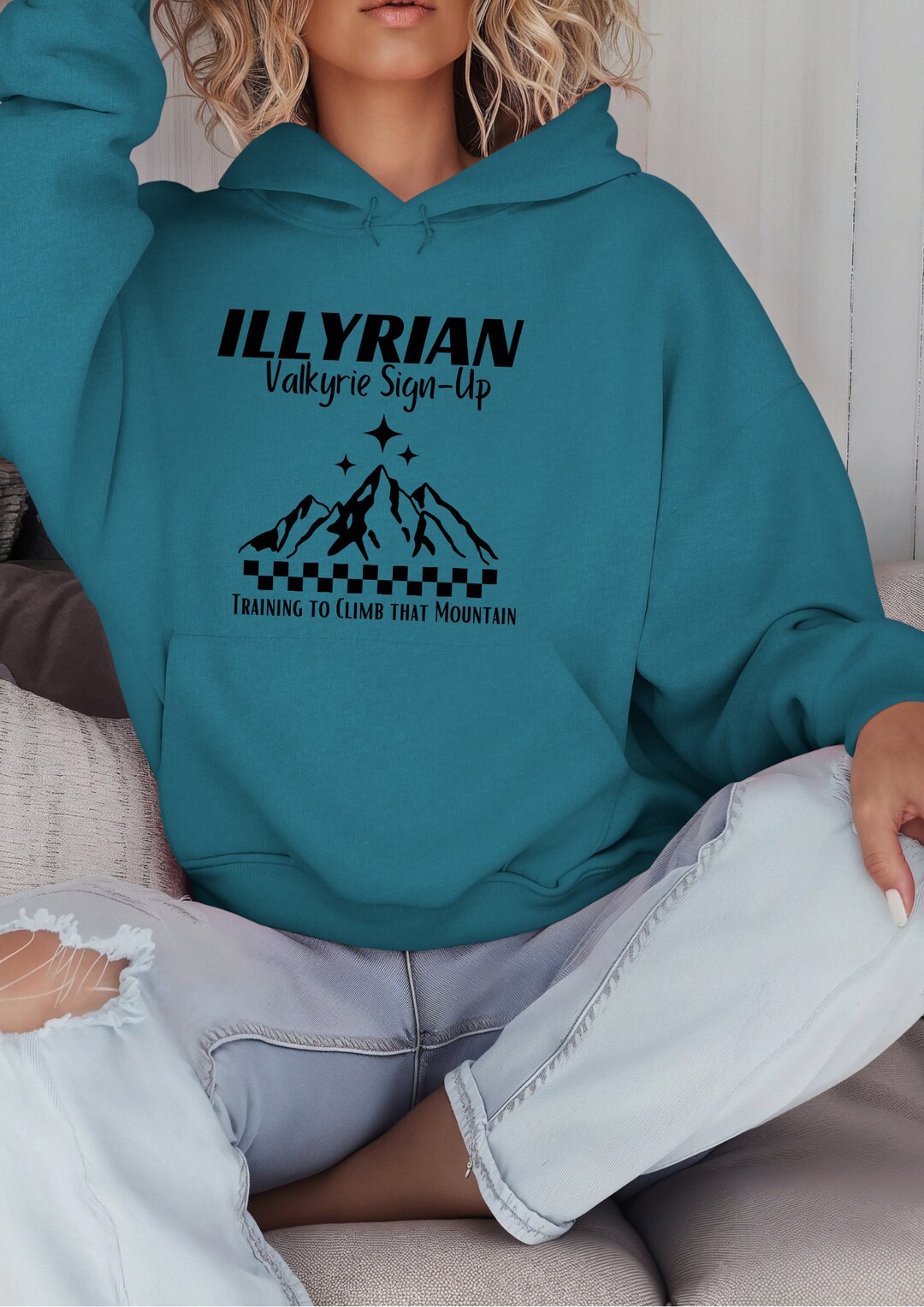 Licensed Illyrian Boot Camp Sweatshirt ACOTAR Merch Illyrian Workout ...