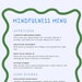 Mindfulness Menu Printable – A Guided Wellness Tool for Mindful Living ...