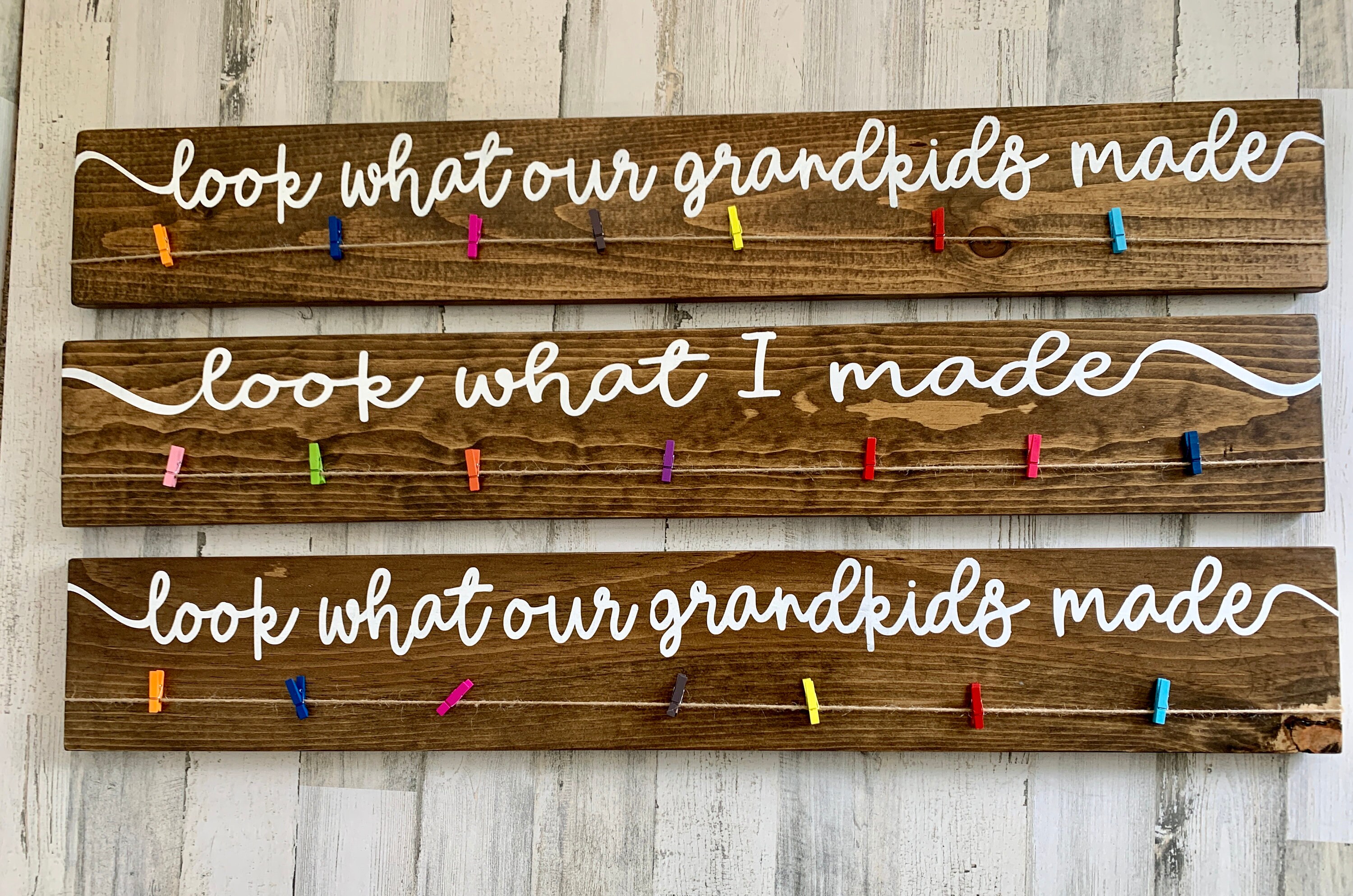 Look what we made sign personalized look what I made sign Kids | Etsy