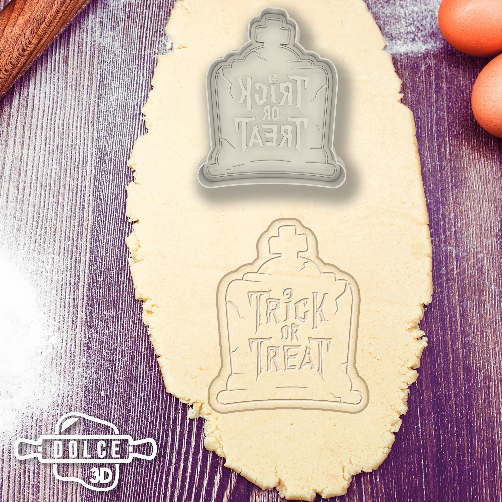 Trick or Treat Grave Cookie Cutter - Etsy