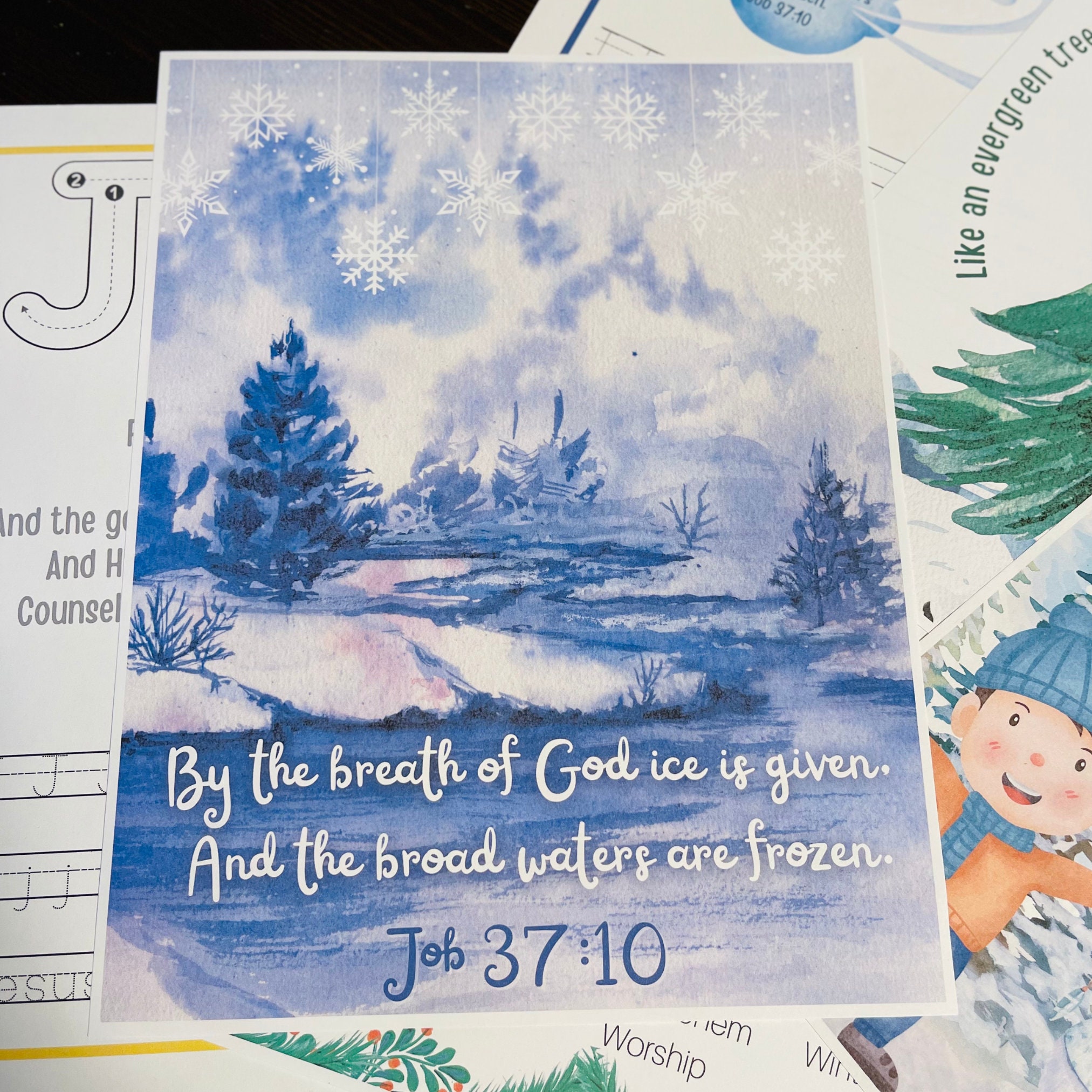 Winter Mini Unit Printable Praisekids: Raising up Worship Warriors - Etsy