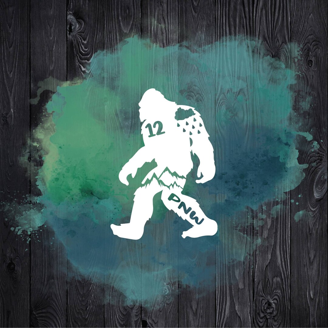 Sasquatch Car Decal Bigfoot Sticker Pacific Northwest Design - Etsy