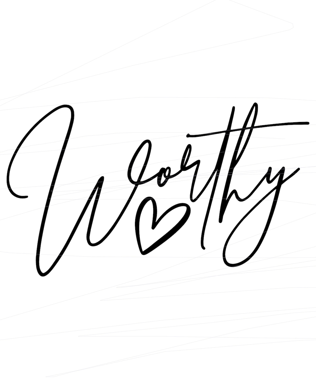 Worthy Design PNG SVG - Etsy