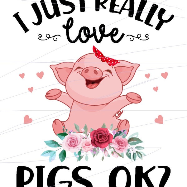 I Love Pigs - Etsy