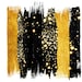 Black and Gold Brush Stroke Graphic - Etsy