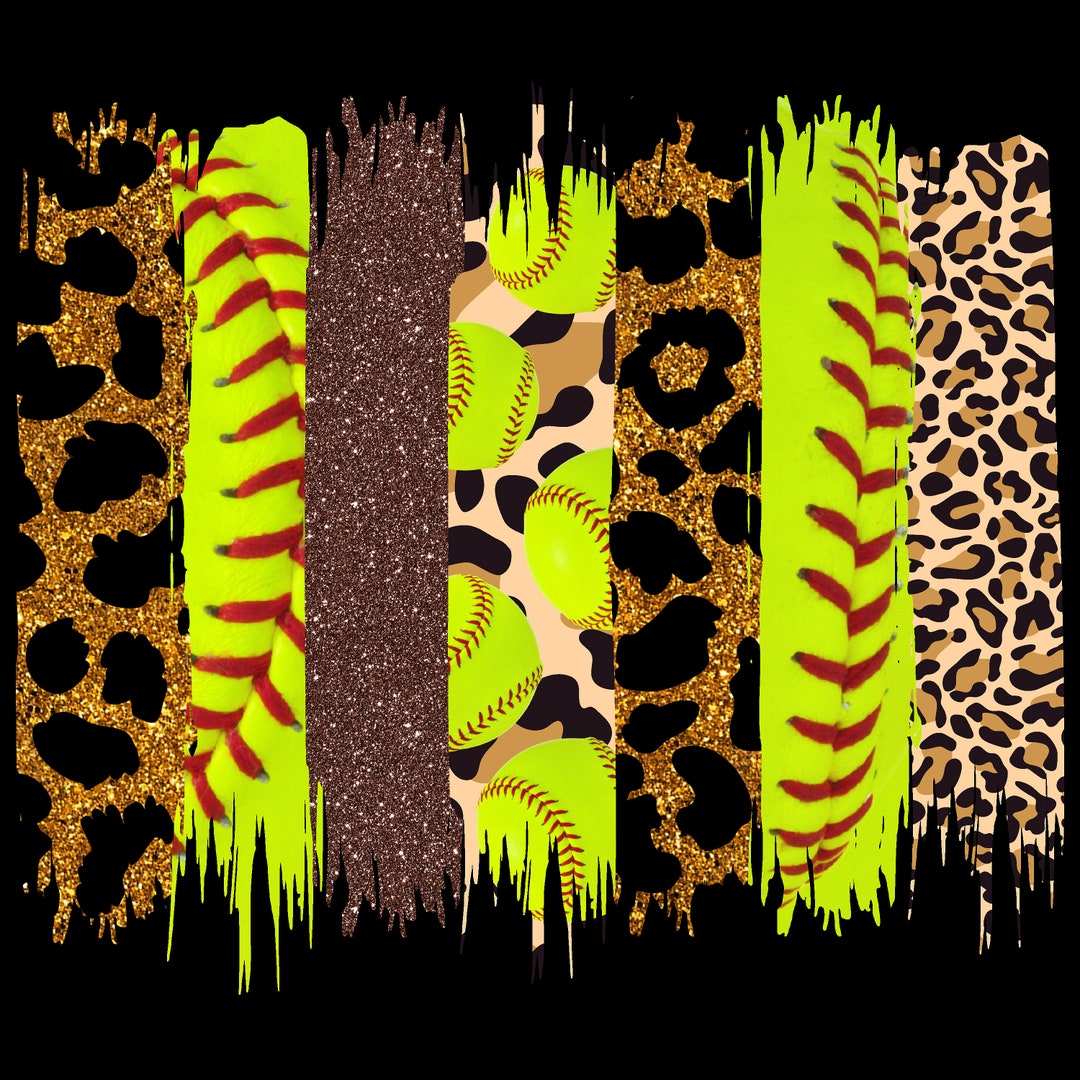 Softball Brush Stroke Graphic-png - Etsy