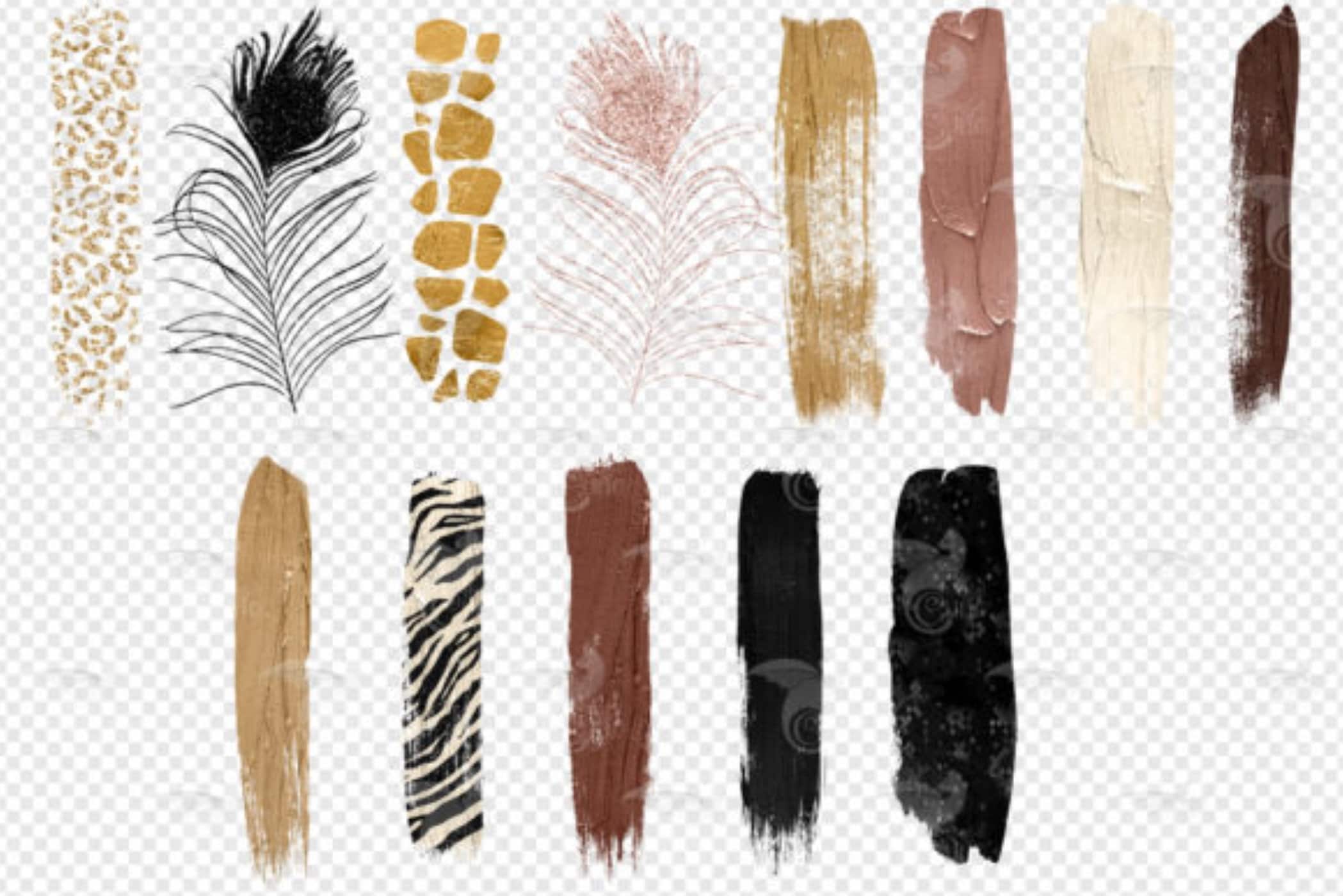 Safari Brush Strokes-png - Etsy