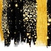 Black and Gold Brush Stroke Graphic - Etsy