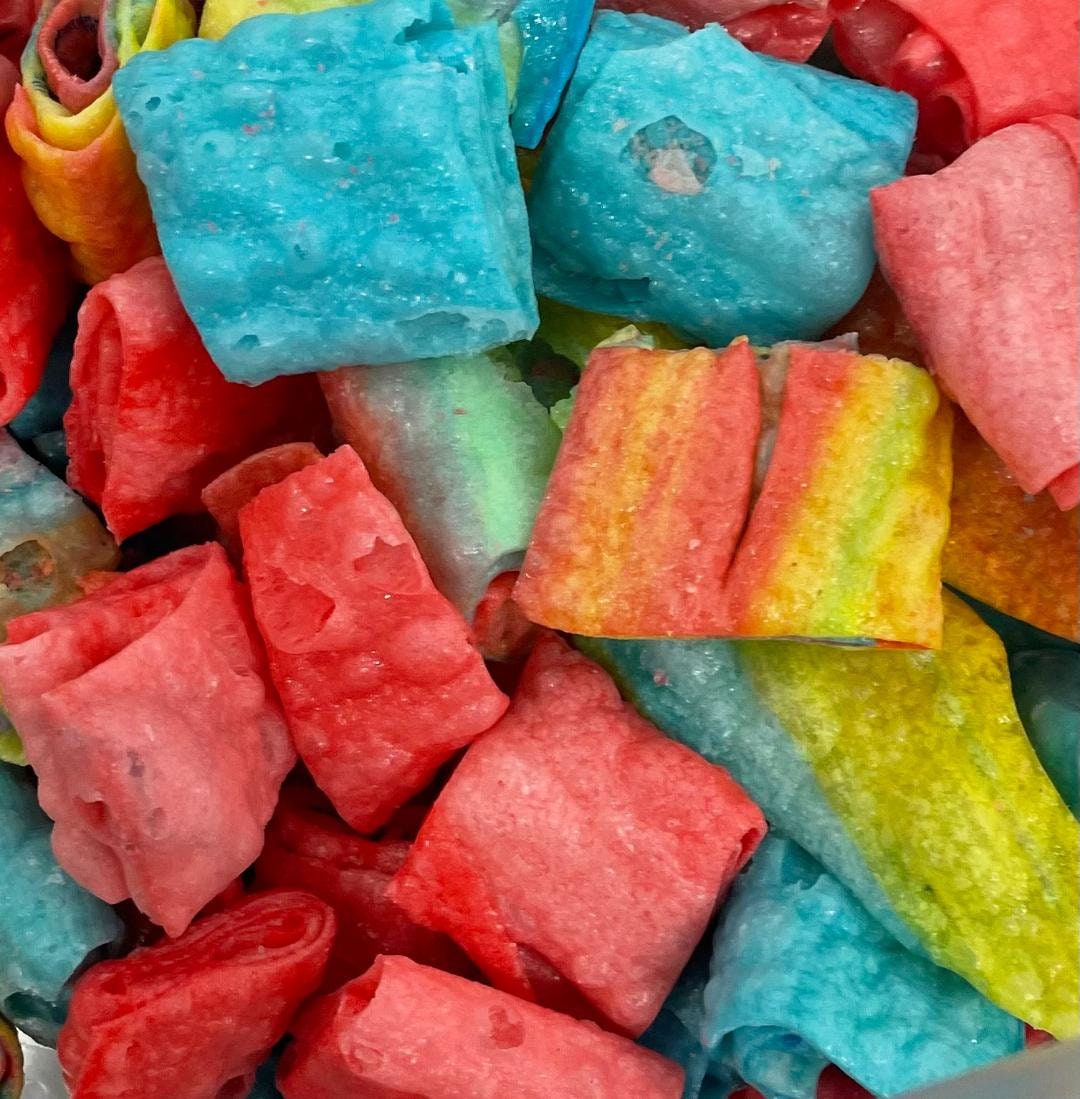 Freeze Dried Rollin Crunchers, Crunchy, Candy, Freeze Dried, Airy Treat, Fruit Roll Up - Etsy