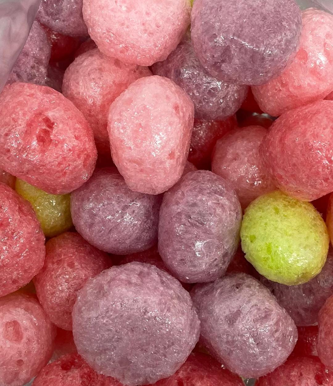 Sugar Free Jolly Balls, Freeze Dried, Airy, Puffy, Crunchy, Freeze ...