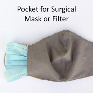 Face Mask Pattern PDF With Filter Pocket Sewing Pattern Tutorial PDF ...