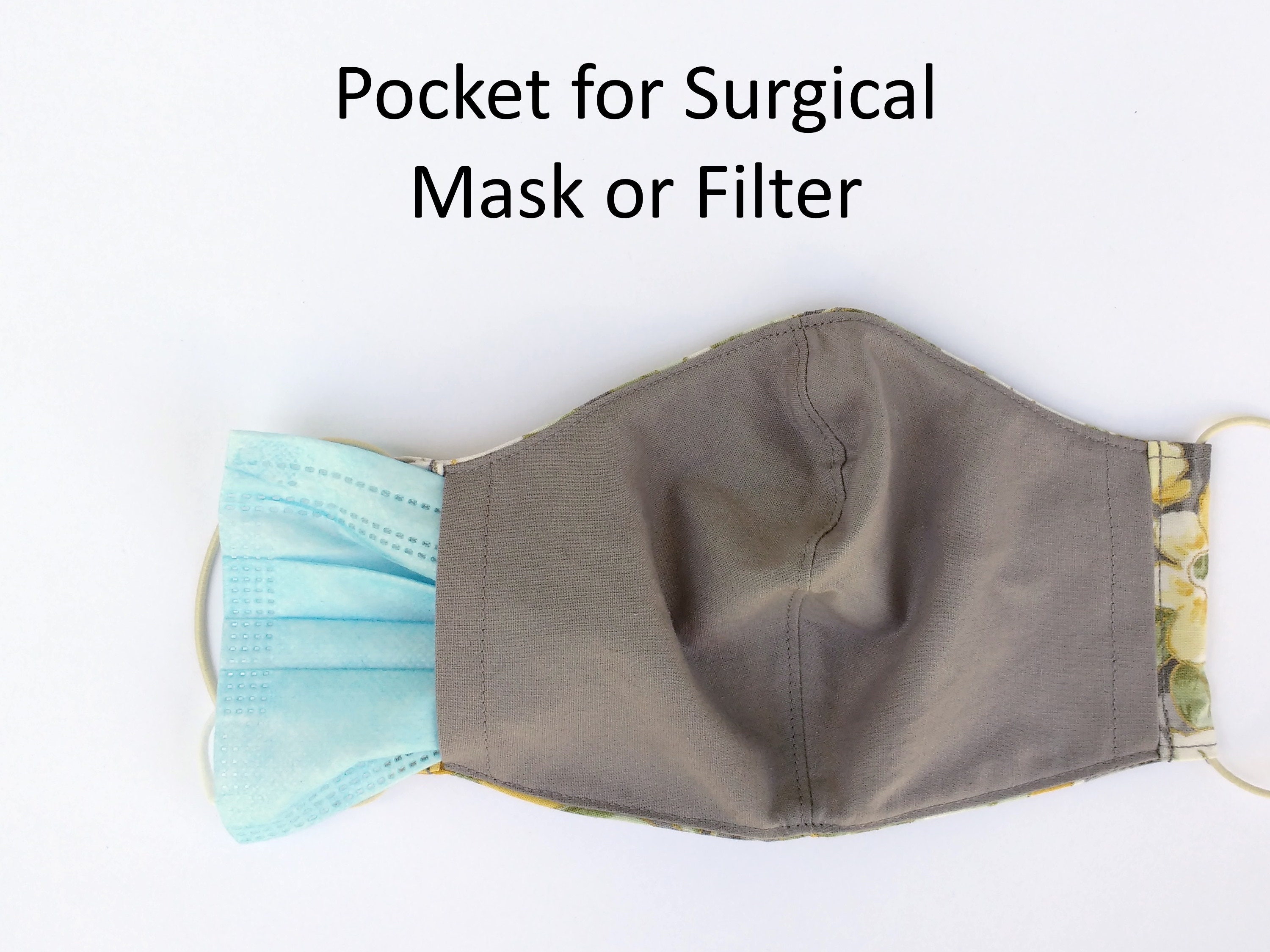 Face Mask Pattern PDF With Filter Pocket Sewing Pattern Tutorial PDF ...