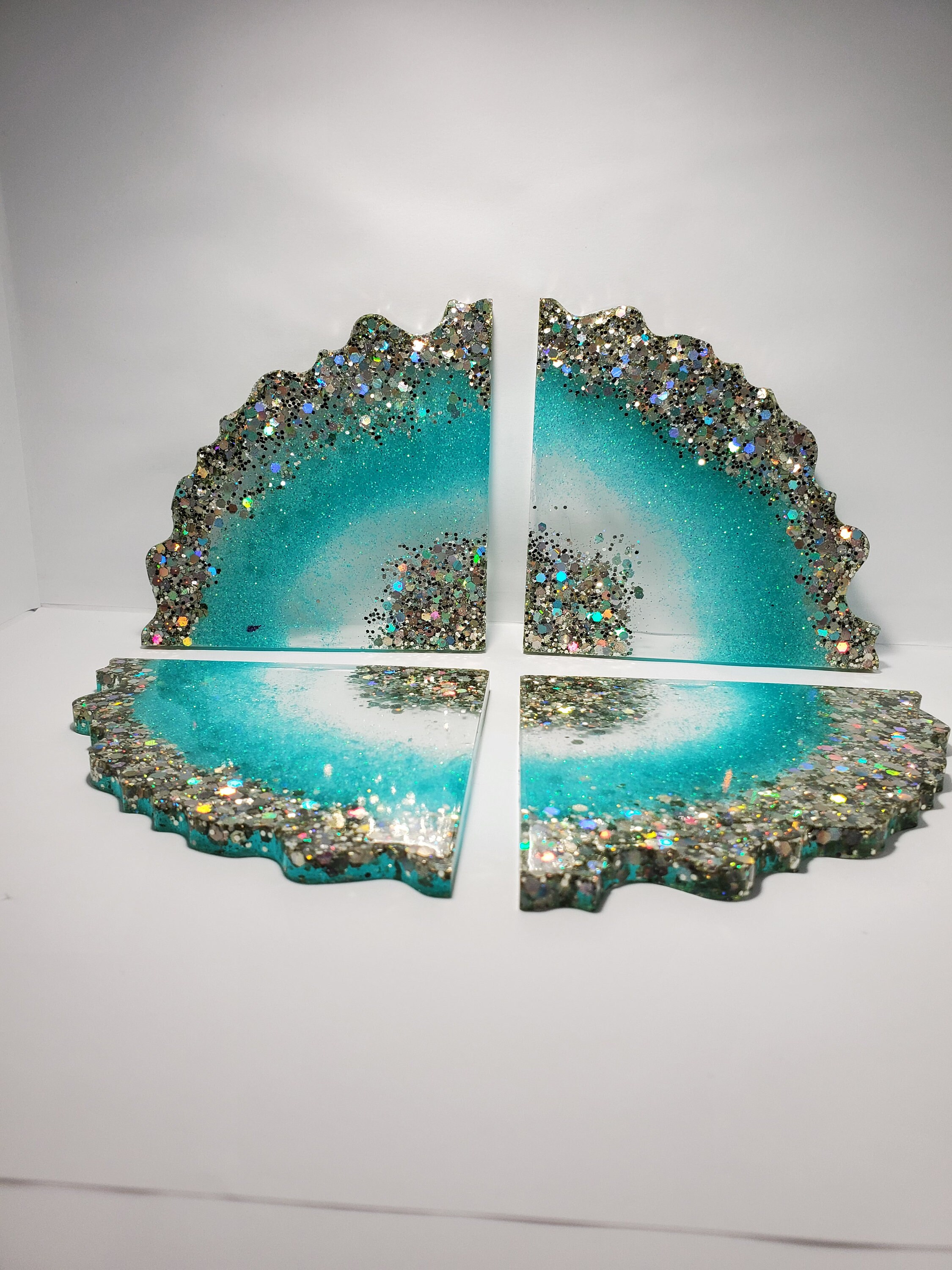 Mermaid Geode Coasters - Etsy