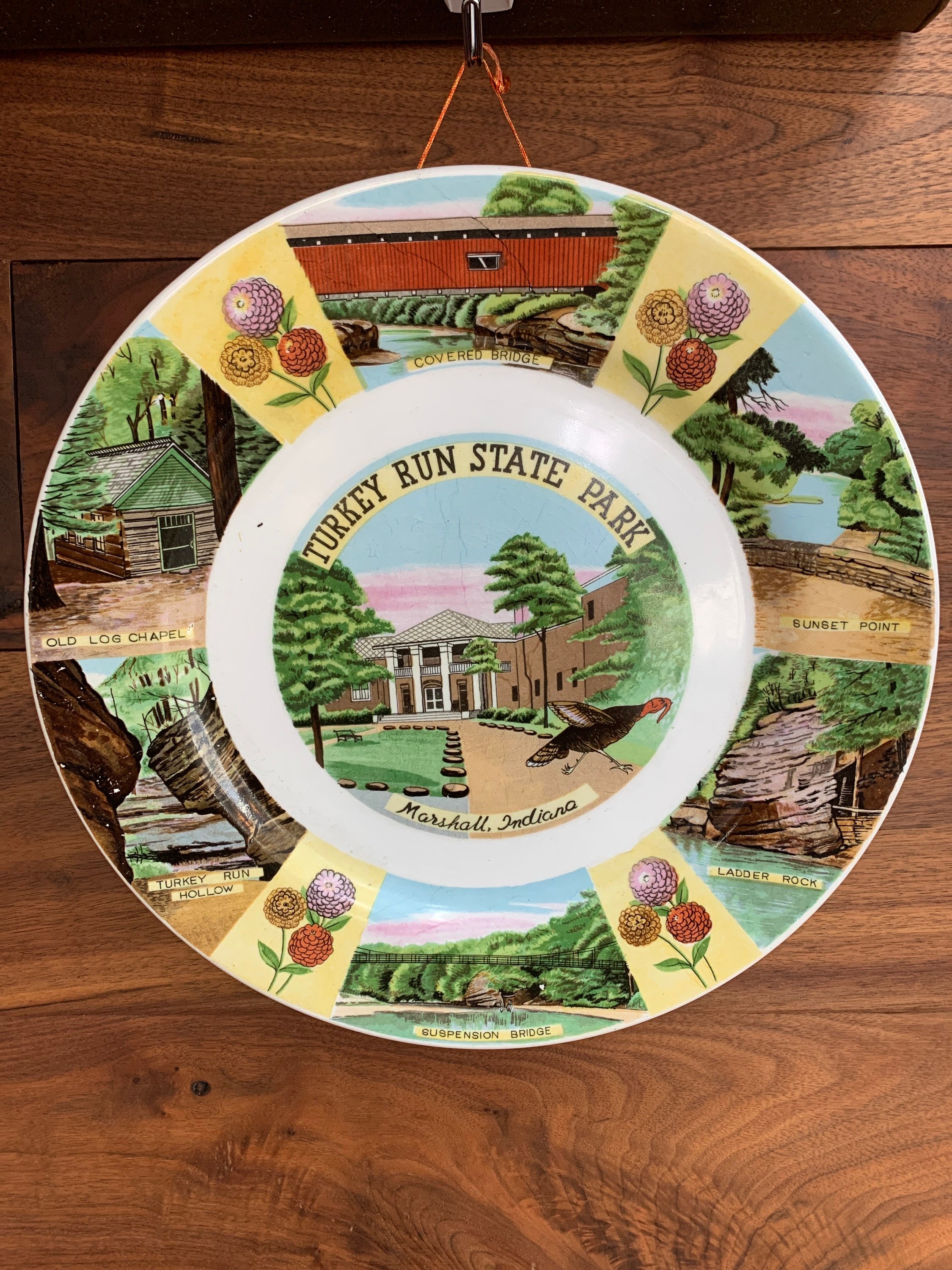 Plates Kitchen & Dining Turkey Run State Park Souvenir Plate Indiana ...