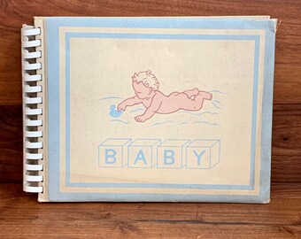 Vintage Baby Book - Etsy