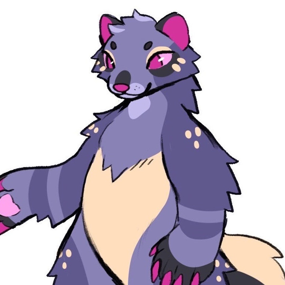 Blue Badger White Brown Fursona Furry Adopt Character Dog Canine Wolf ...