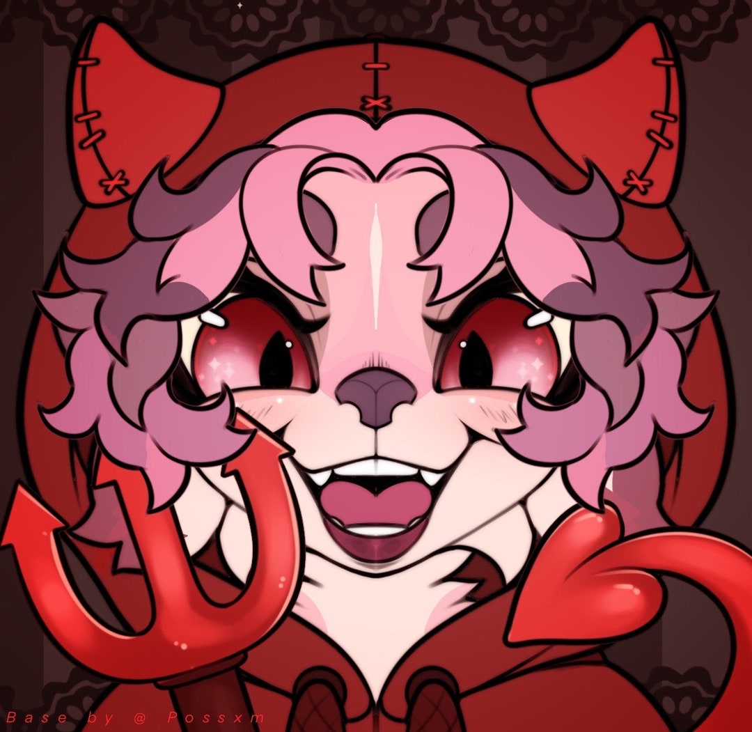 Devil Icon All Species Female Male Furry Ych Base Custom Commissions ...