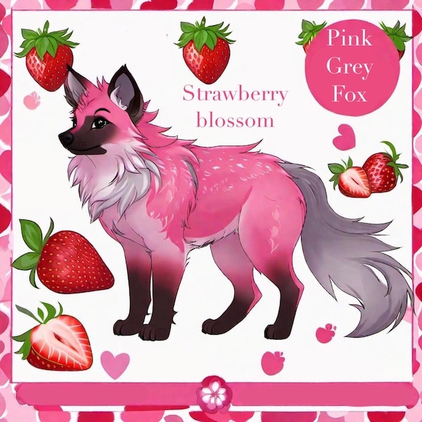 Strawberry Fox Fursuit - Etsy