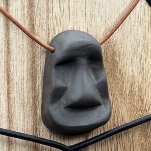 Moai Tiki Pendant (handmade) - Etsy