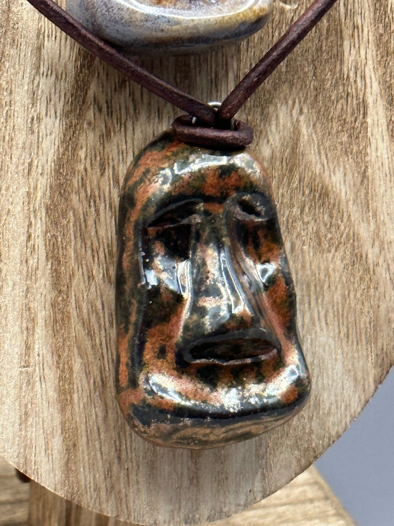 Moai Tiki Pendant (handmade) - Etsy