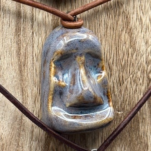 Moai Tiki Pendant (handmade) - Etsy