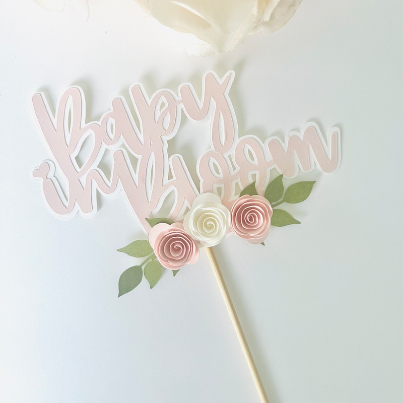 Baby in Bloom Cake Topper - Etsy