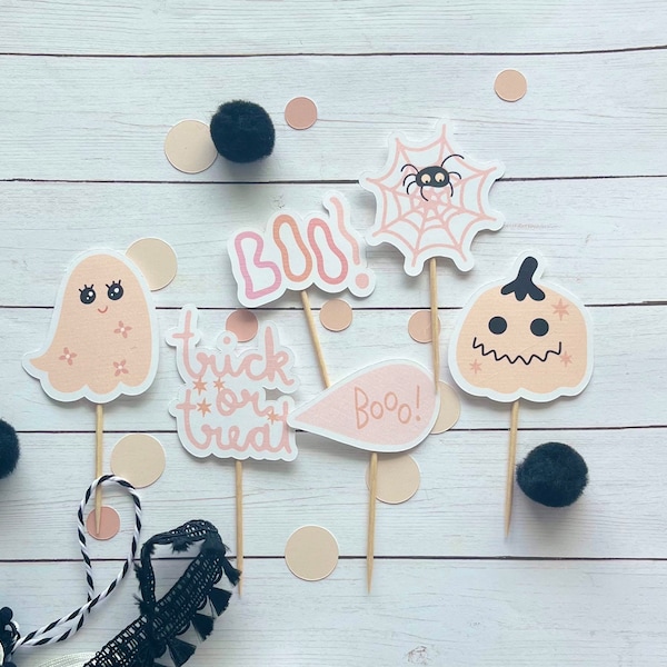 Halloween Cupcake Toppers - Etsy