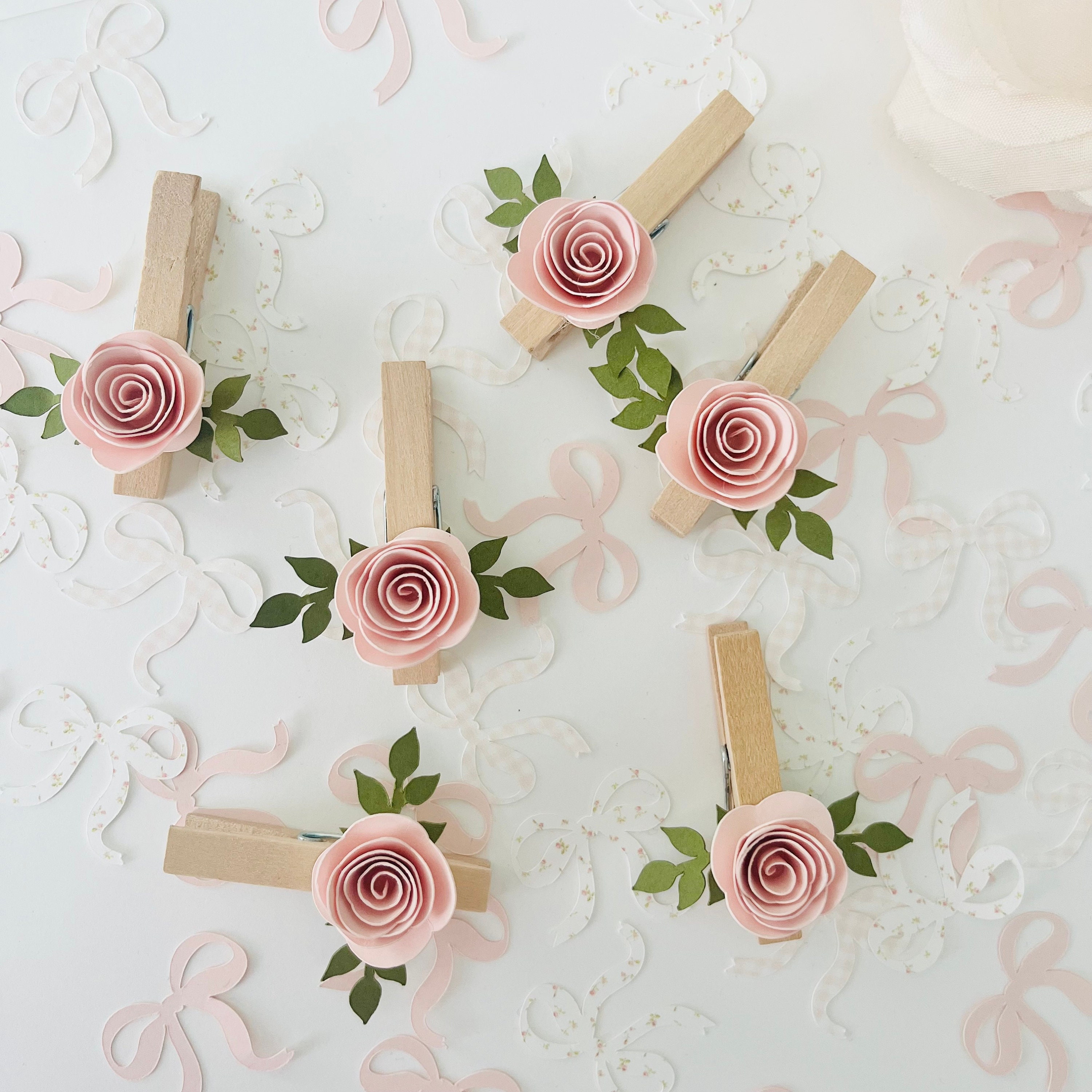 Pink Baby Shower Decorations, Baby Clothespin Game, Baby Photo Clips ...