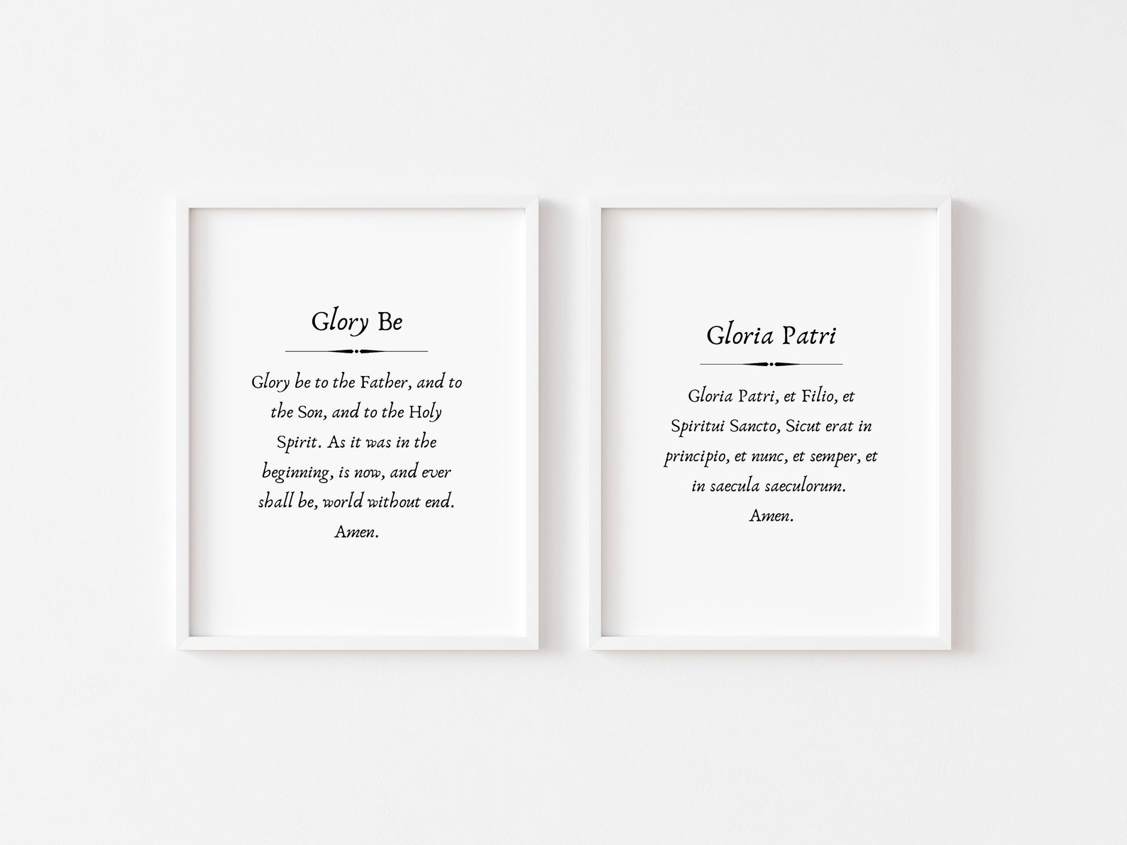 Catholic Prayer Print ULTIMATE Bundle - Our Father, Hail Mary, Glory Be ...