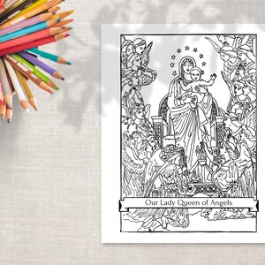Printable Coloring Book "our Lady Coloring Book" - Catholic Coloring ...