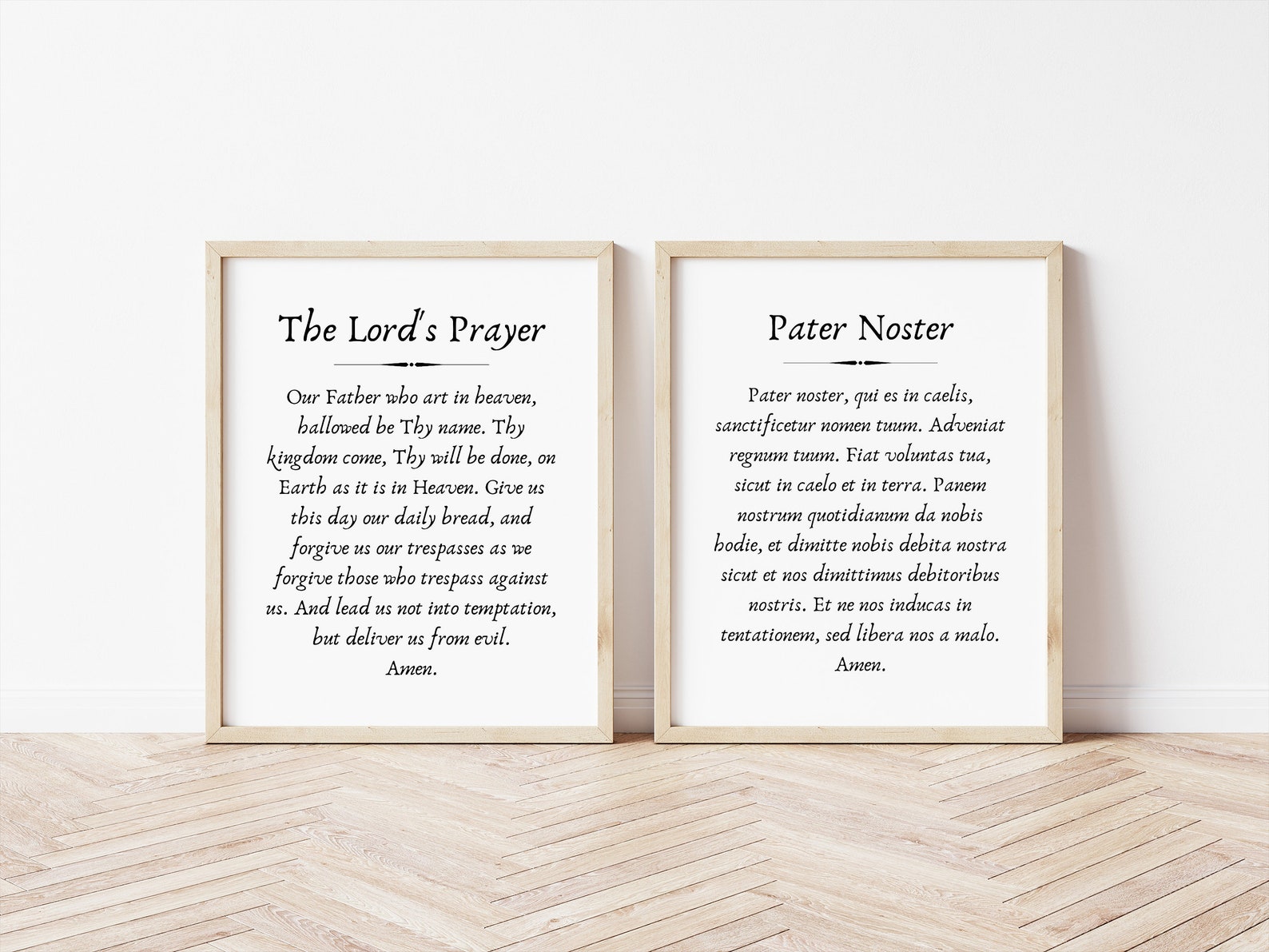 Catholic Prayer Print Bundle the Holy Rosary Our - Etsy