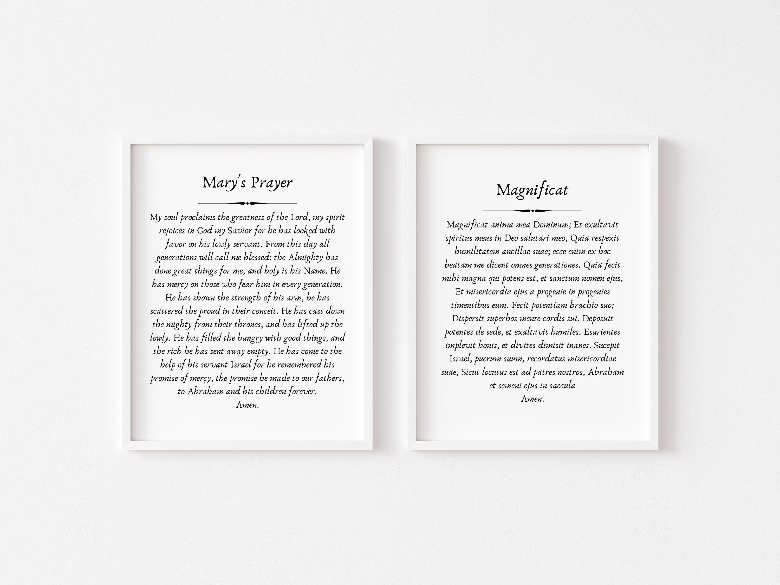 Catholic Prayer Print MEGA Bundle Hail Mary Hail Holy - Etsy
