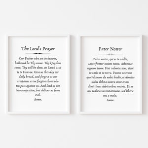 Catholic Prayer Print ULTIMATE Bundle - Our Father, Hail Mary, Glory Be ...